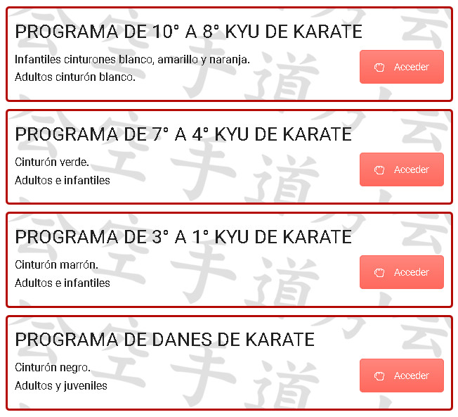 dojo virtual – Yoshukai Uechi-Ryu Karate-Do
